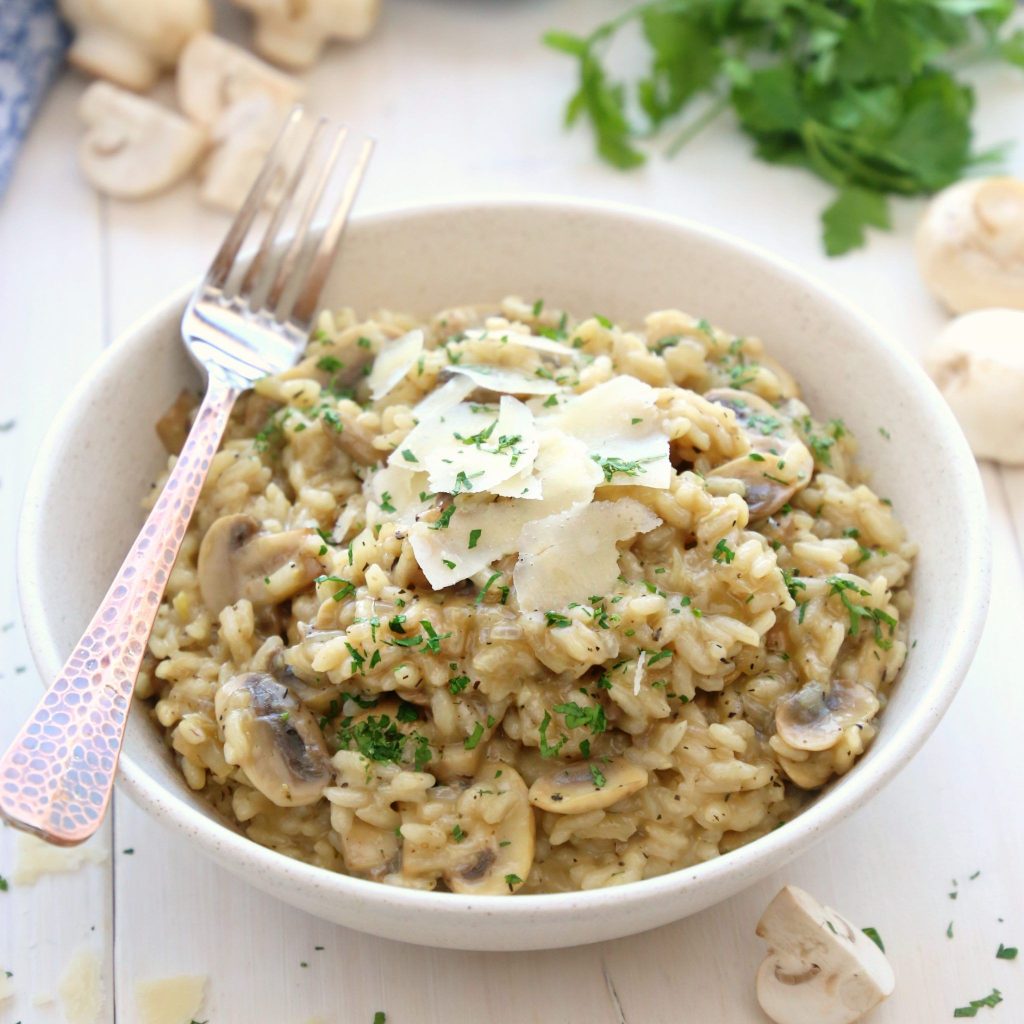 Creamy Mushroom Risotto Recipe - Torterialupita